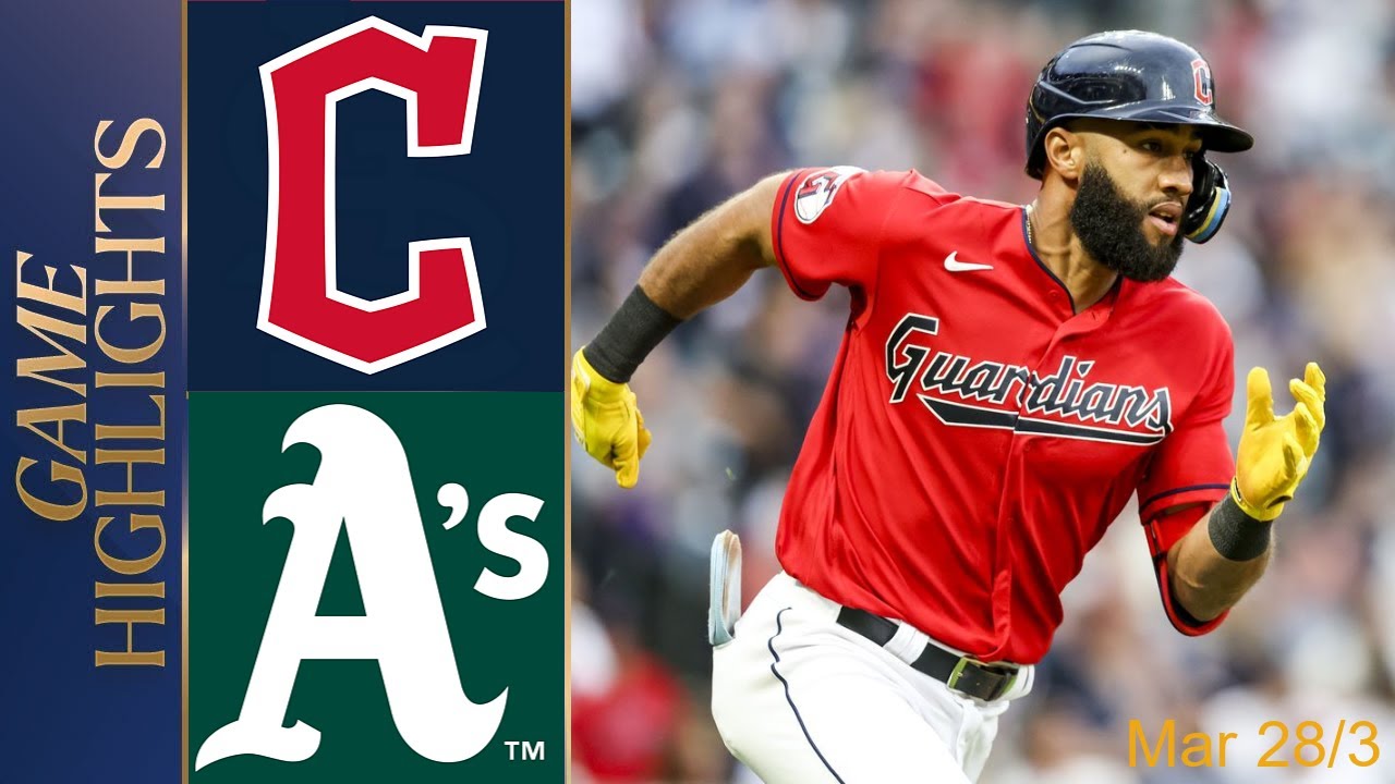 Cleveland Guardians vs. Oakland Athletics Game Highlights 3/28/2024 ...