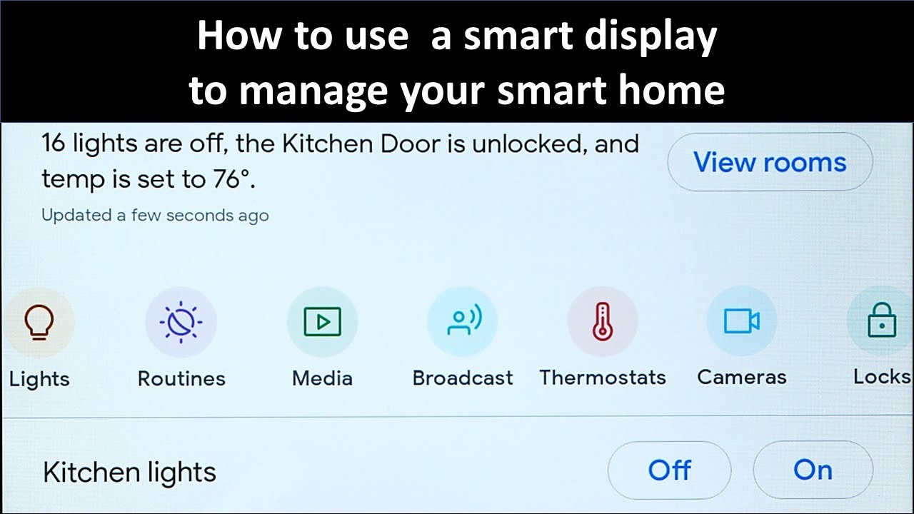 How to use a smart display to manage your smart home - YouTube