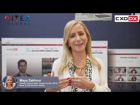 Maya Zakhour, Director Channel Sales at NetApp Spoke to CXO DX During GITEX 2023 - YouTube
