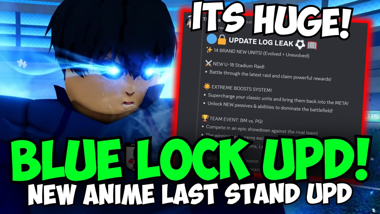 New MEGA Blue Lock Update in Anime Last Stand! - YouTube
