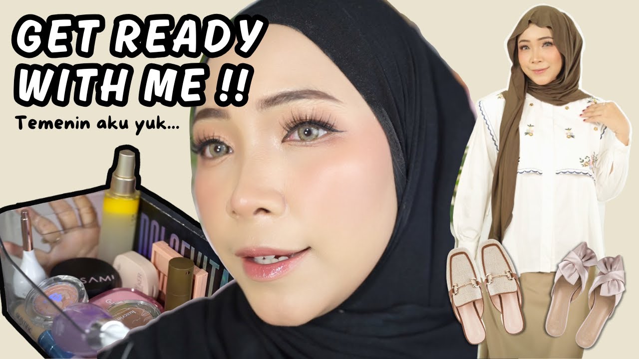 GRWM ! MAKEUP SAT SET + TRY ON OUTFIT & SENDAL BARU !!!! - YouTube