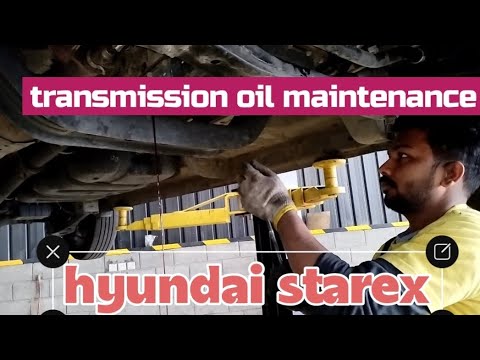 Hyundai Starex: Transmission oil maintenance - YouTube