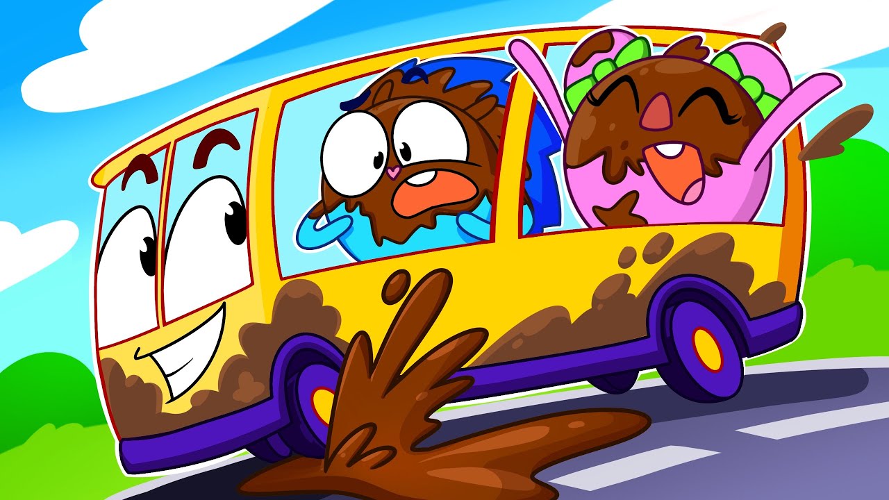 My Muddy Car Story 🚗 | Funniest Cartoon For Kids By 4 Friends 😻 - YouTube