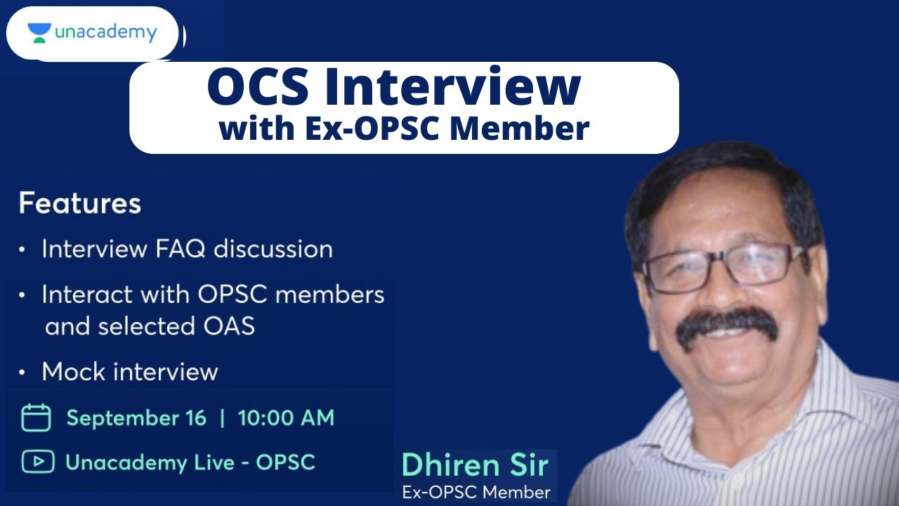 OCS Interview | How to Prepare for OCS INTERVIEW | Dhirendra Sarangi ...
