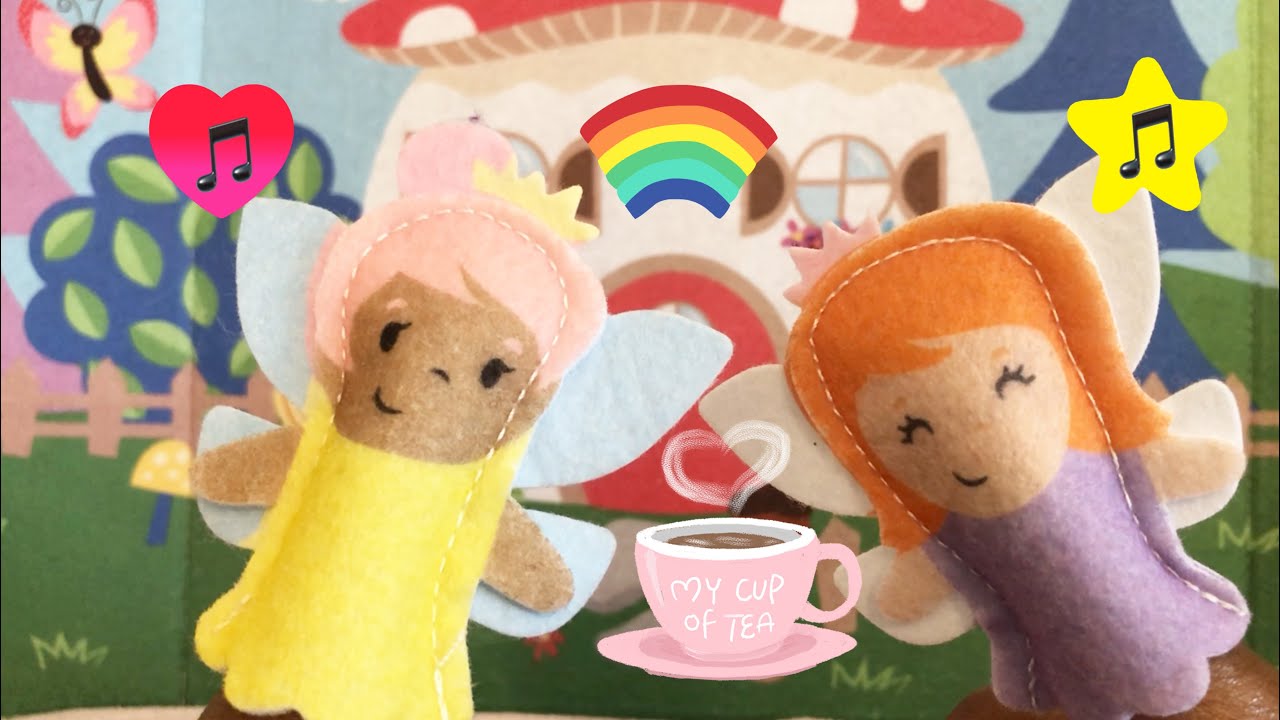 Learning video for young kids - Tea party finger puppets, shapes ...