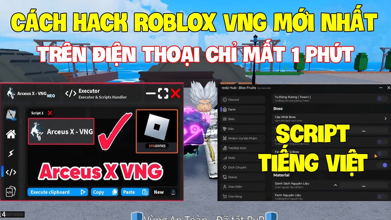 Cách Hack Roblox VNG Blox Fruit Update 26 Trên Đt, Ios Và Pc - Arceus x ...