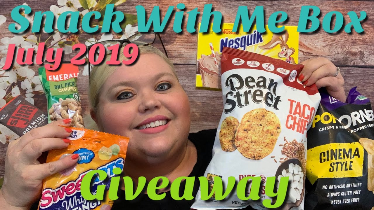 *CLOSED* Snack With Me Box | July 2019 + Win A Free Box! - YouTube