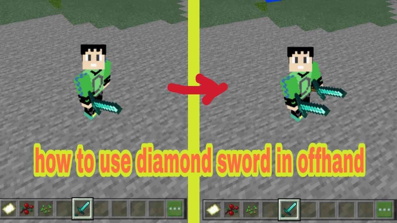 How to use sword in offhand 😮 [1.11 to 1.16+ ] - YouTube