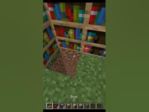 How to make a SECRET BOOKSHELF base in Minecraft... - YouTube