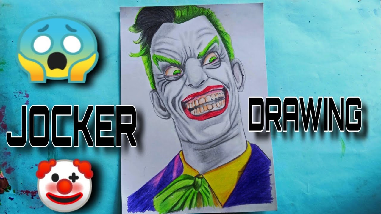 JOCKER Drawing / colour pencil drawing /#jocker - YouTube