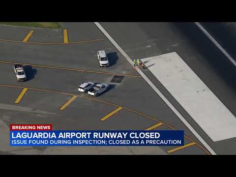LaGuardia Airport runway closed after 'depression' found during inspection