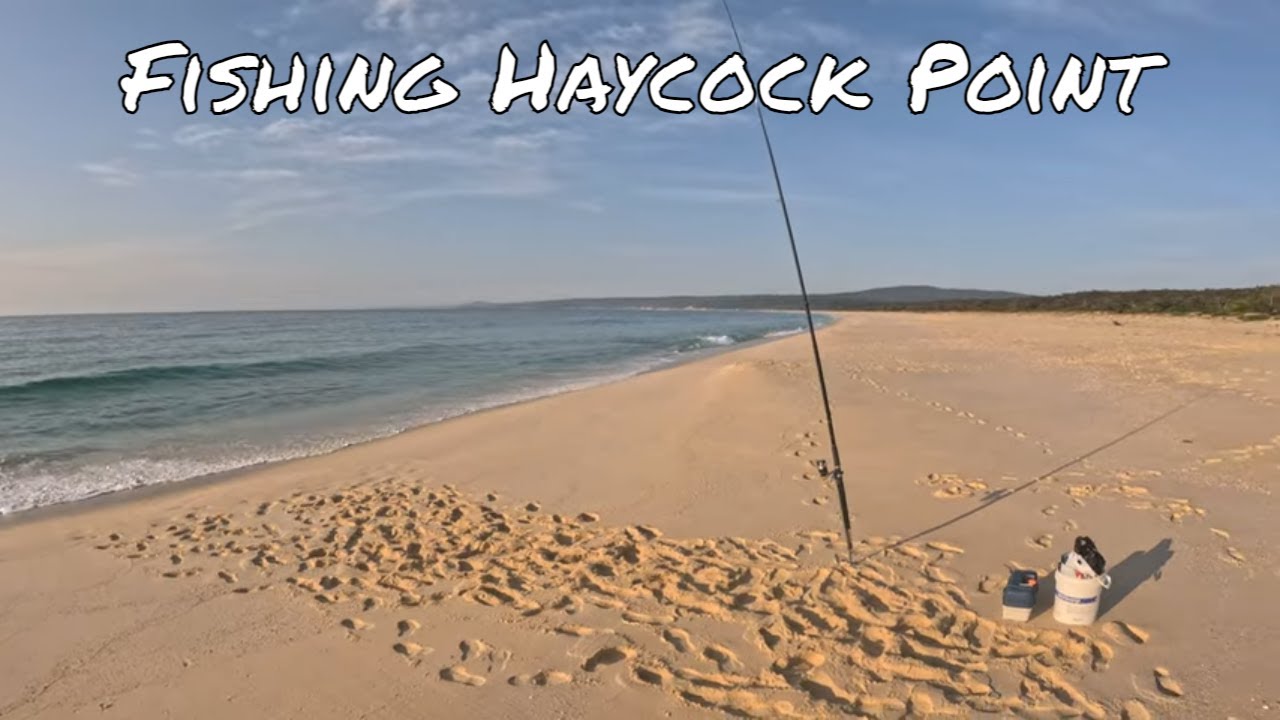 Beach Fishing at Haycock Point - YouTube