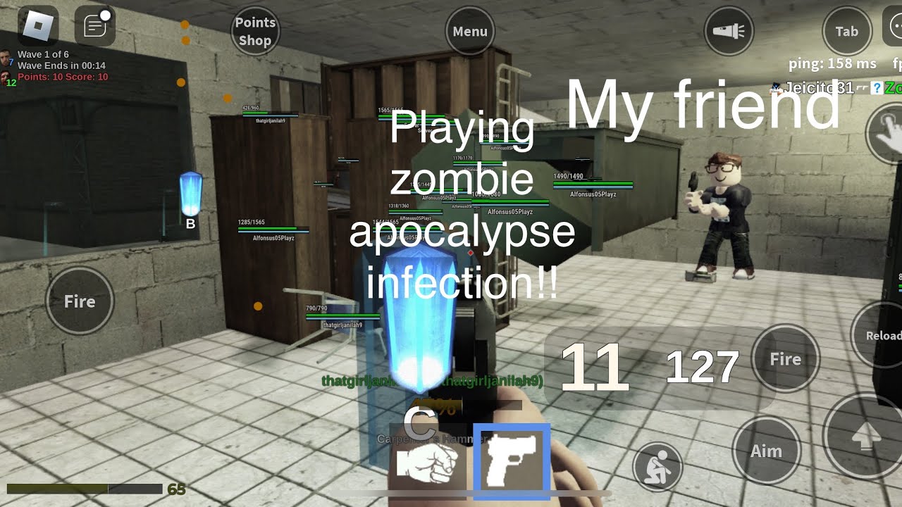 Playing zombie apocalypse infection with my friend! - YouTube
