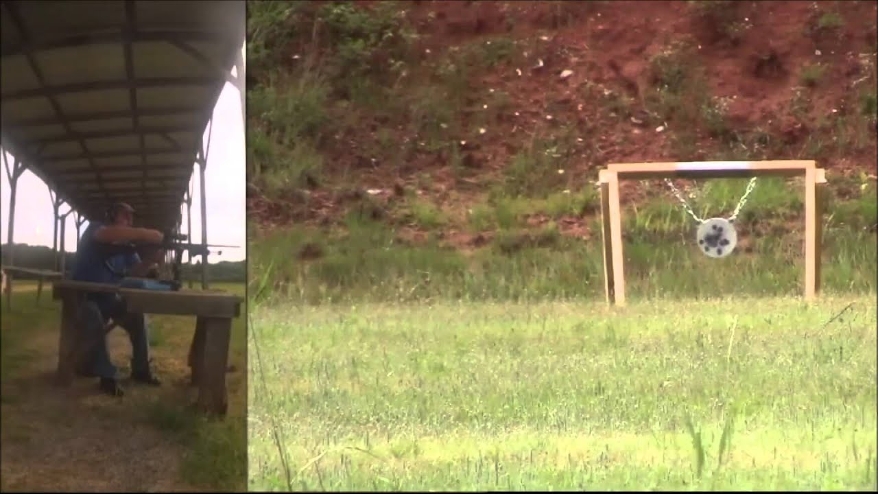 Shooting Cast Bullets In My 308 Mossberg ATR 100 At A Steel Target ...