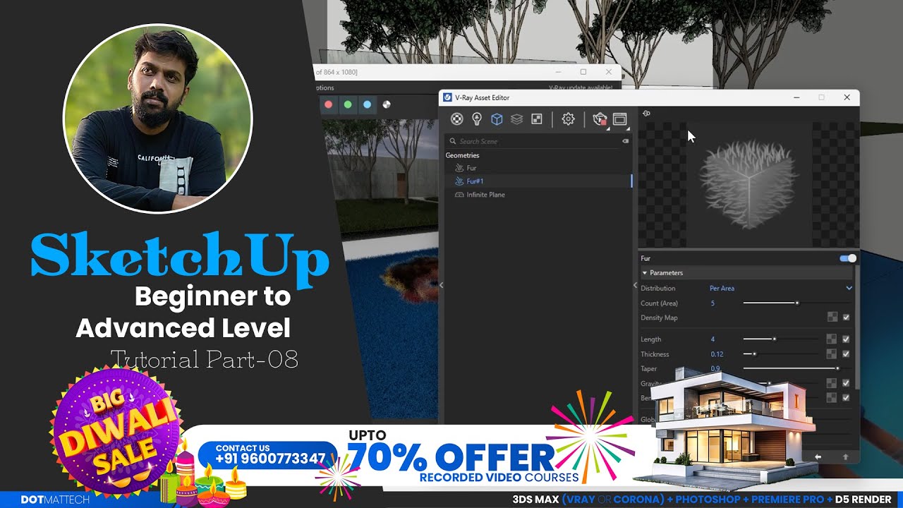 Master SKETCHUP & Vray in 30 Days, Beginner To Advanced Tutorial Part ...