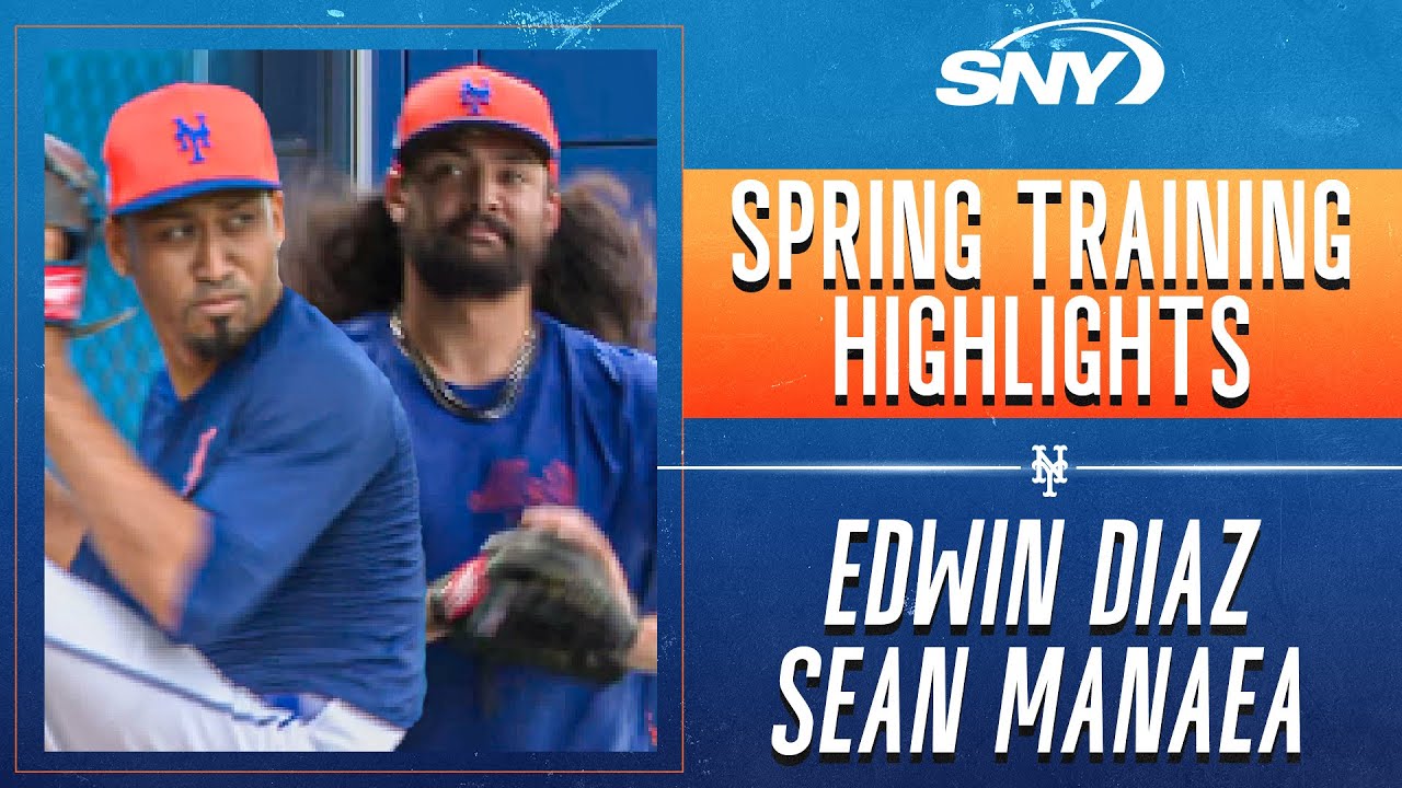 Edwin Diaz and Sean Manaea take the mound at Mets spring training ...