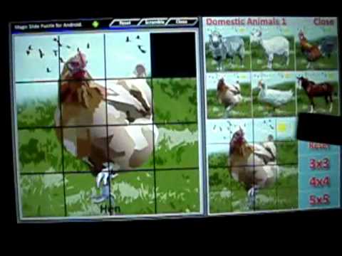 Magic Slide Puzzle - Domestic Animals 1 - YouTube