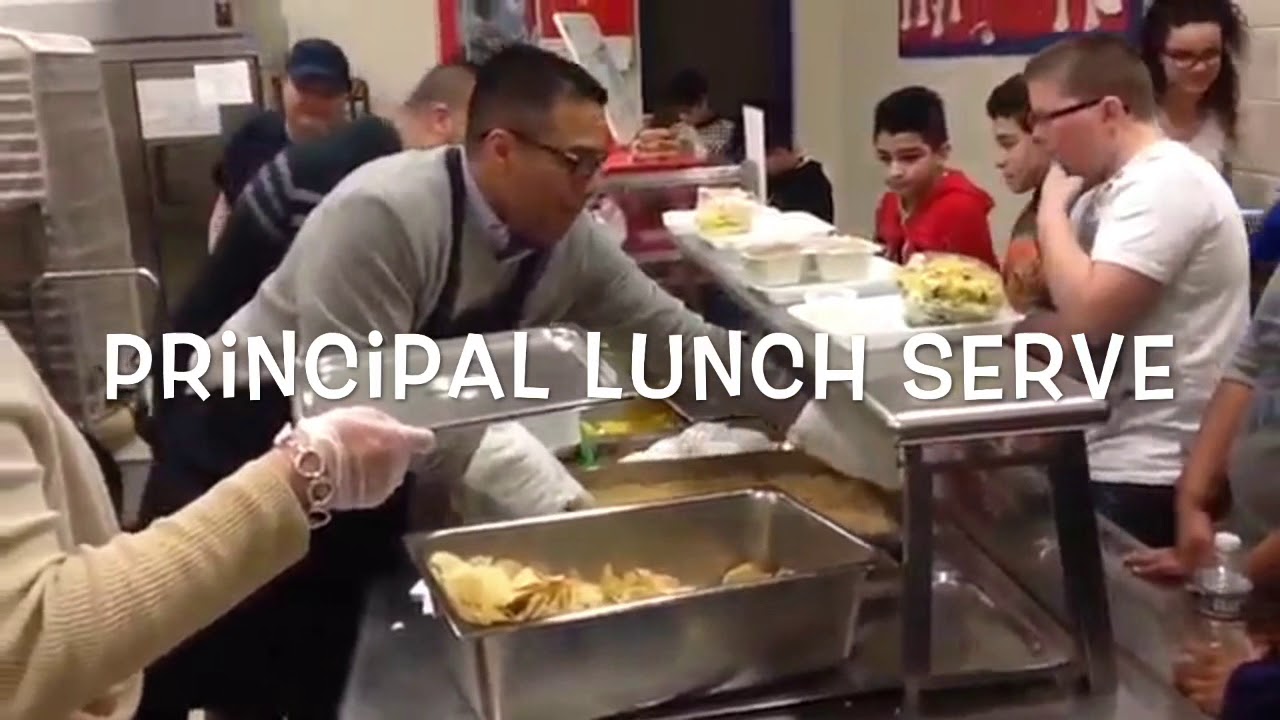 Principal Lunch Serve - YouTube