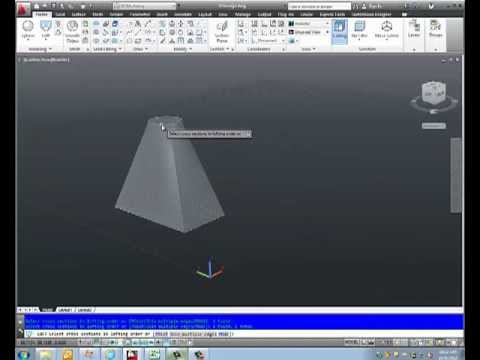 How to Loft in AutoCAD 2013 - YouTube