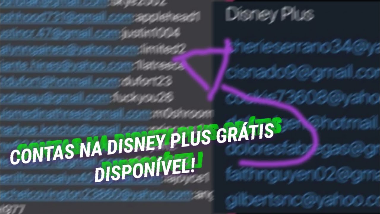 VÁRIAS CONTAS NA DISNEY PLUS GRÁTIS DISPONÍVEL FUNCIONANDO ...