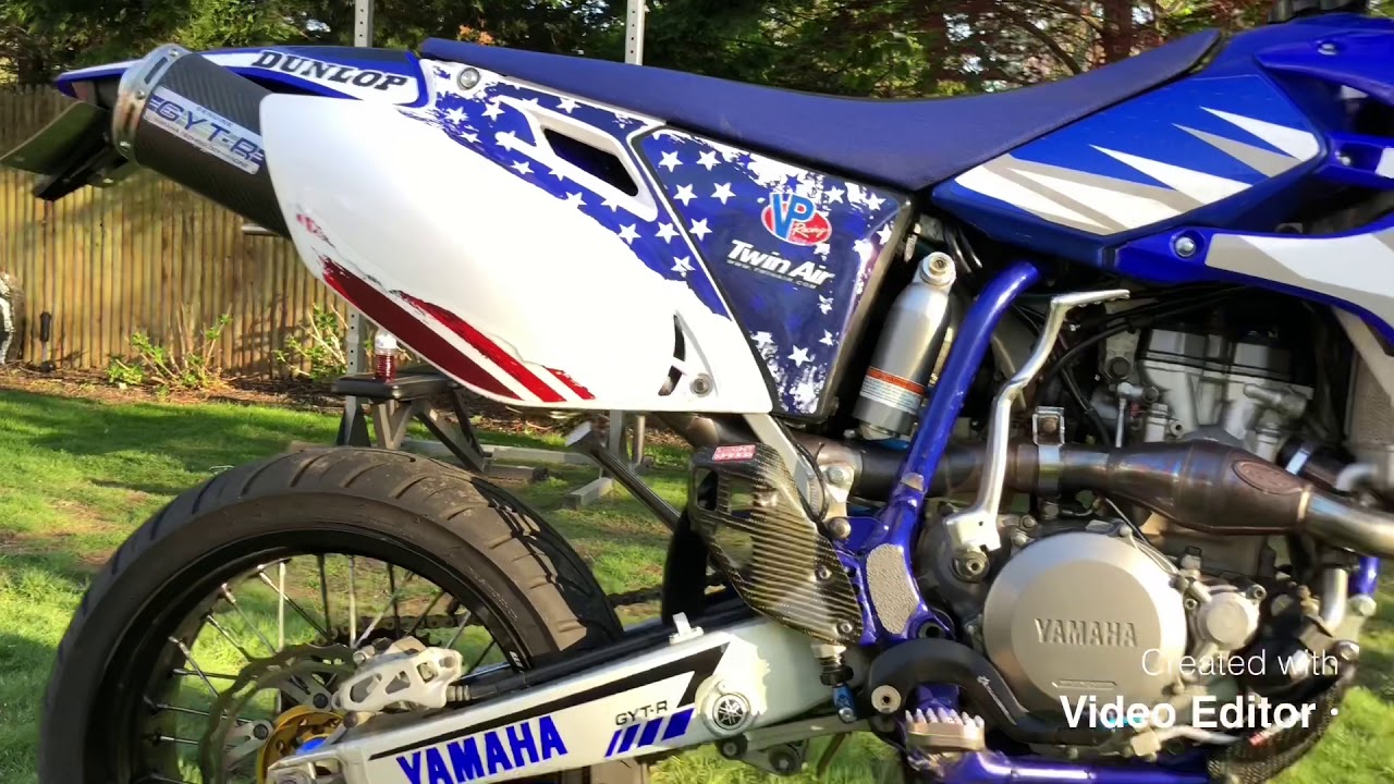 Wr450f Carbon Gytr/Megabomb - YouTube