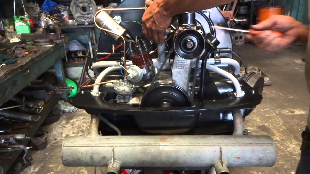 VW FUSCA 1956 MOTOR 1200 - YouTube