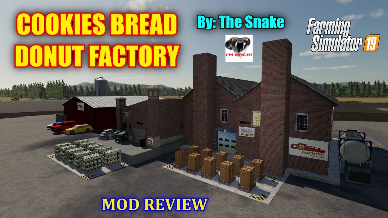 Cookies Bread & Donut Factory "Mod Review" Farming Simulator 19 - YouTube