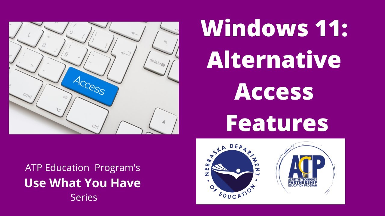 Use What You Have - Windows Alternative Access Features - YouTube