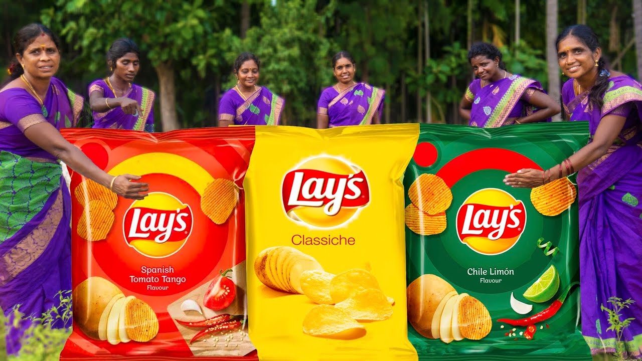 LAYS POTATO CHIPS MAKING | Tomoto Flavour Lays Making - YouTube