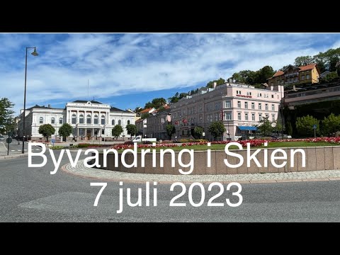 654_YouTube - BYVANDRING I SKIEN SENTRUM 07 JULI 2023 - YouTube