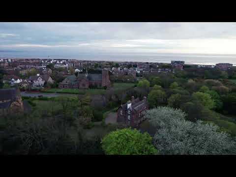 4K Drone Footage of Victorian House and Churches by the River Mersey Liverpool - DLog DJI Rec709 LUT