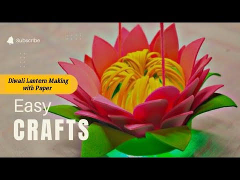 How to make Akash Kandil at Home 🎇/Diwali Special Craft 2024/Handmade ...