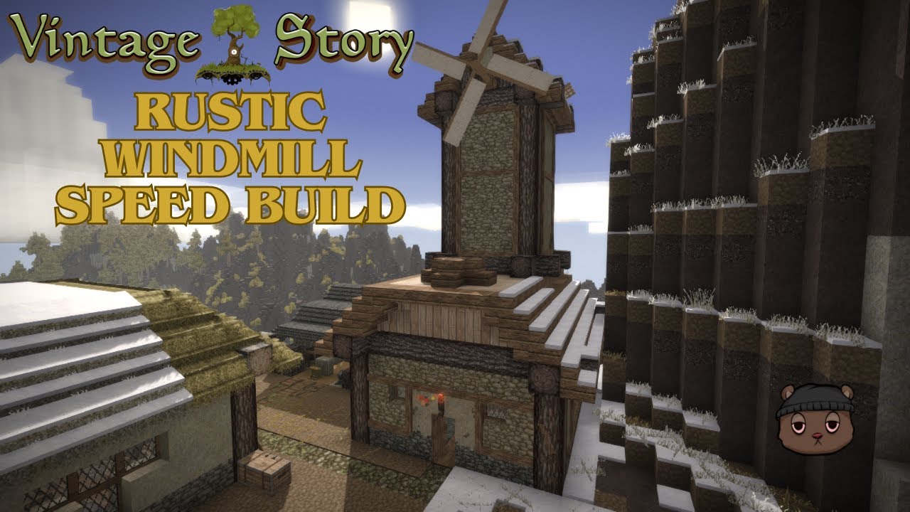 Vintage Story Speed Build | Rustic Windmill - YouTube