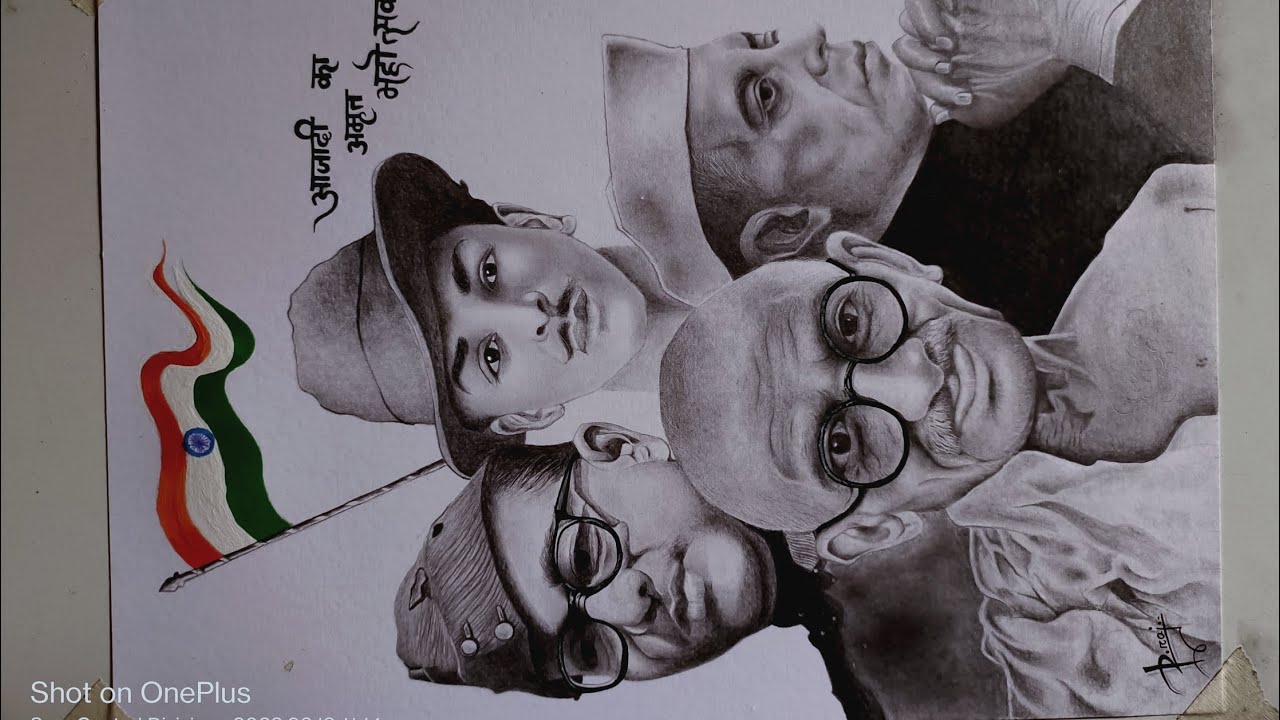 Indian Freedom fighter || Indian Freedom fighter 🇮🇳🇮🇳 . #Sketching # ...