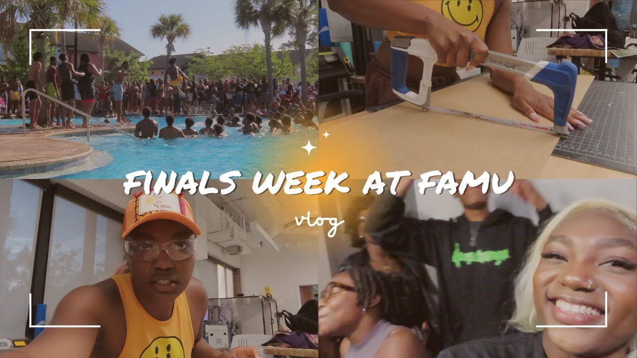 Finals Week At Famu Vlog| 2023| Pool Party, Birthday Brunch ...