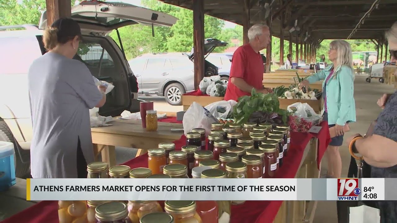 Athens Farmers Market Opens - YouTube