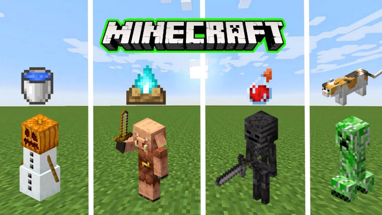 Minecraft MOBS And Their WEAKNESSES | Mobs Weaknesses in Minecraft ...
