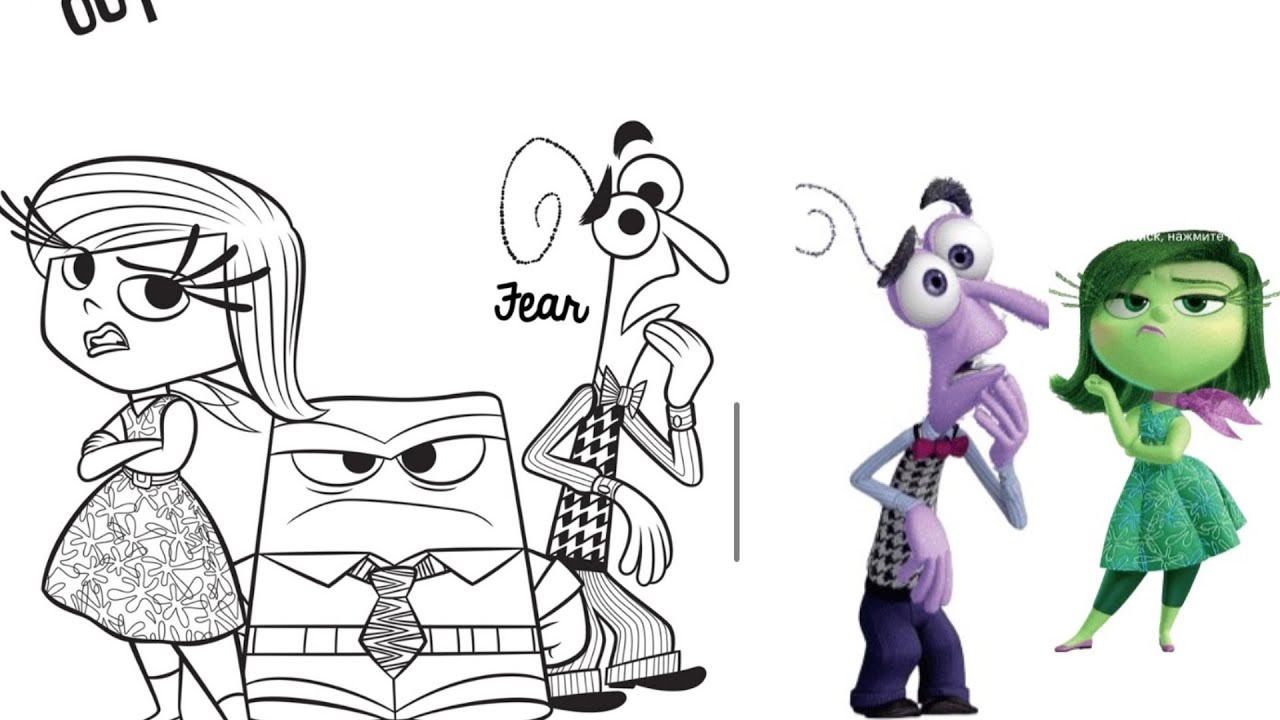 Inside out 2 Color the main characters - YouTube