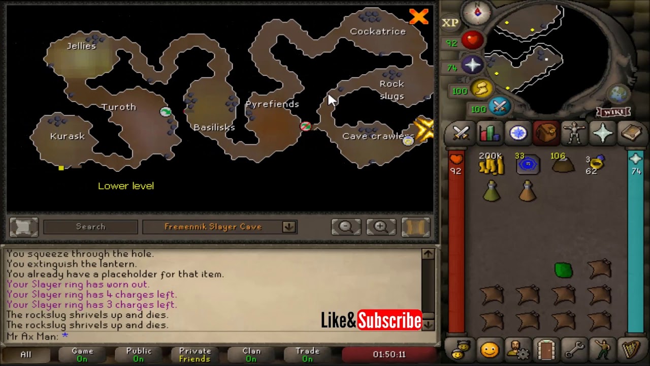 How to get to Rockslugs (Fremennik Slayer Dungeon) in OSRS - YouTube