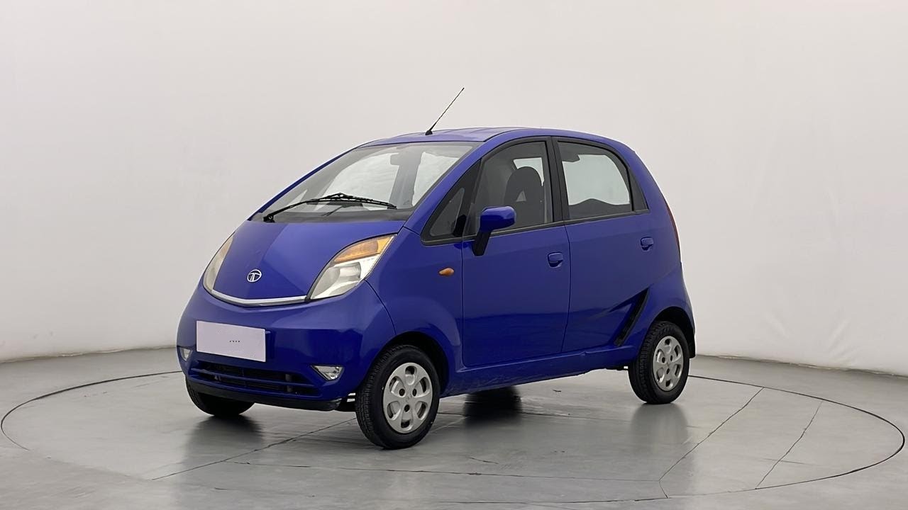 Tata Nano LX l Blue l 360° view Exterior & Interior - YouTube