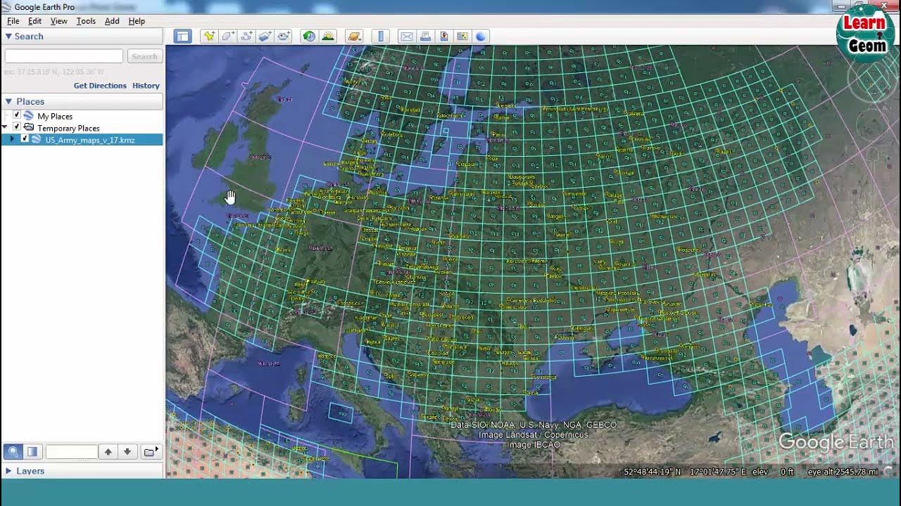 Download Topographic Maps Using Google Earth - YouTube