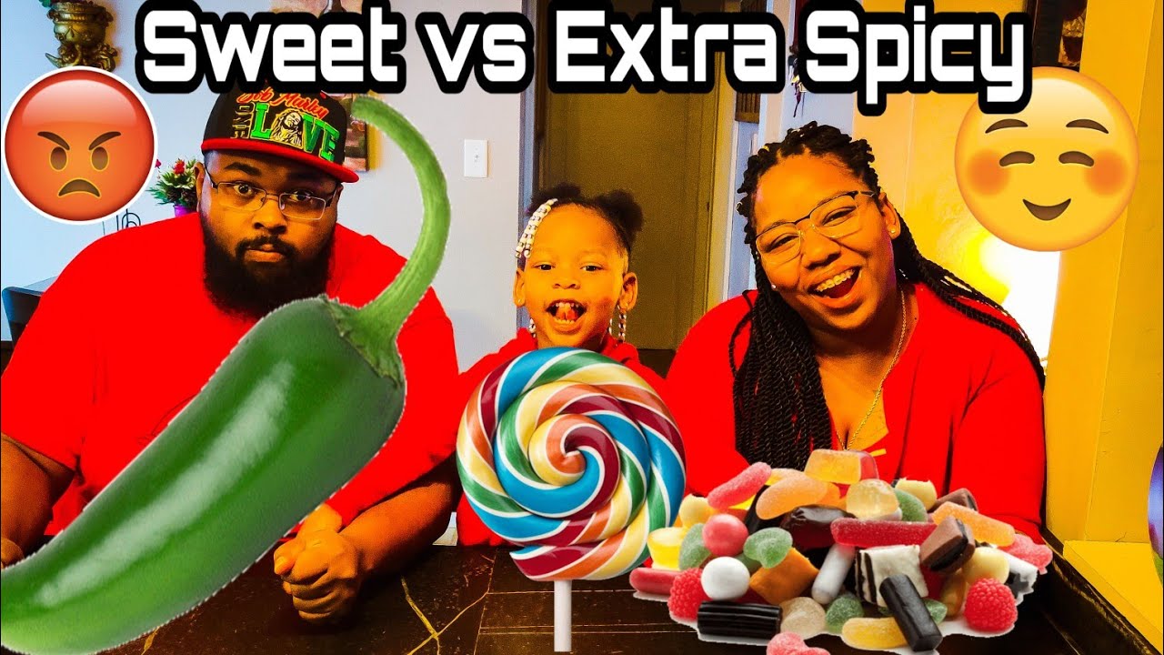 SWEET VS EXTRA SPICY FOOD CHALLENGE!!! - YouTube