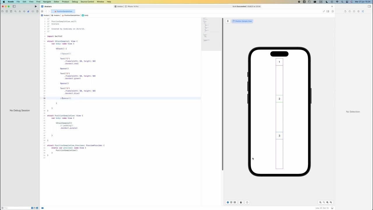 Posicionar elementos en un VStack en SwiftUI - YouTube