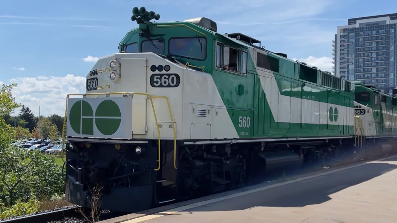 Niagara Falls Excursion Go Train Burlington Go Station Doubleheader F59 ...
