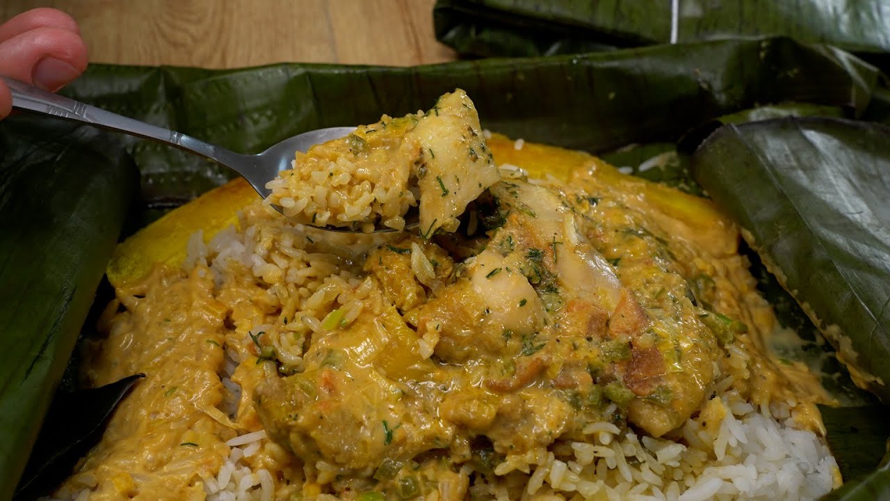 Una DELICIOSA TONGA MANABITA que se sirve en hoja - YouTube