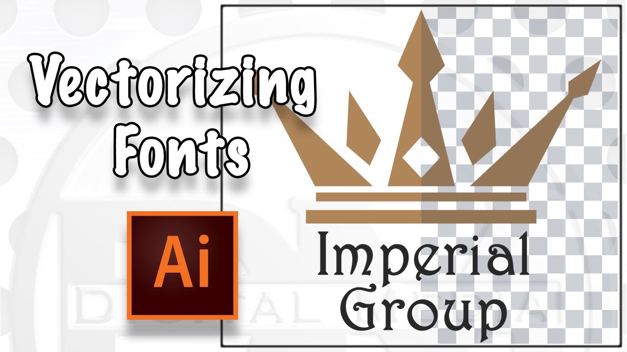 Vectorizing Fonts Adobe Illustrator (easier ??) - YouTube
