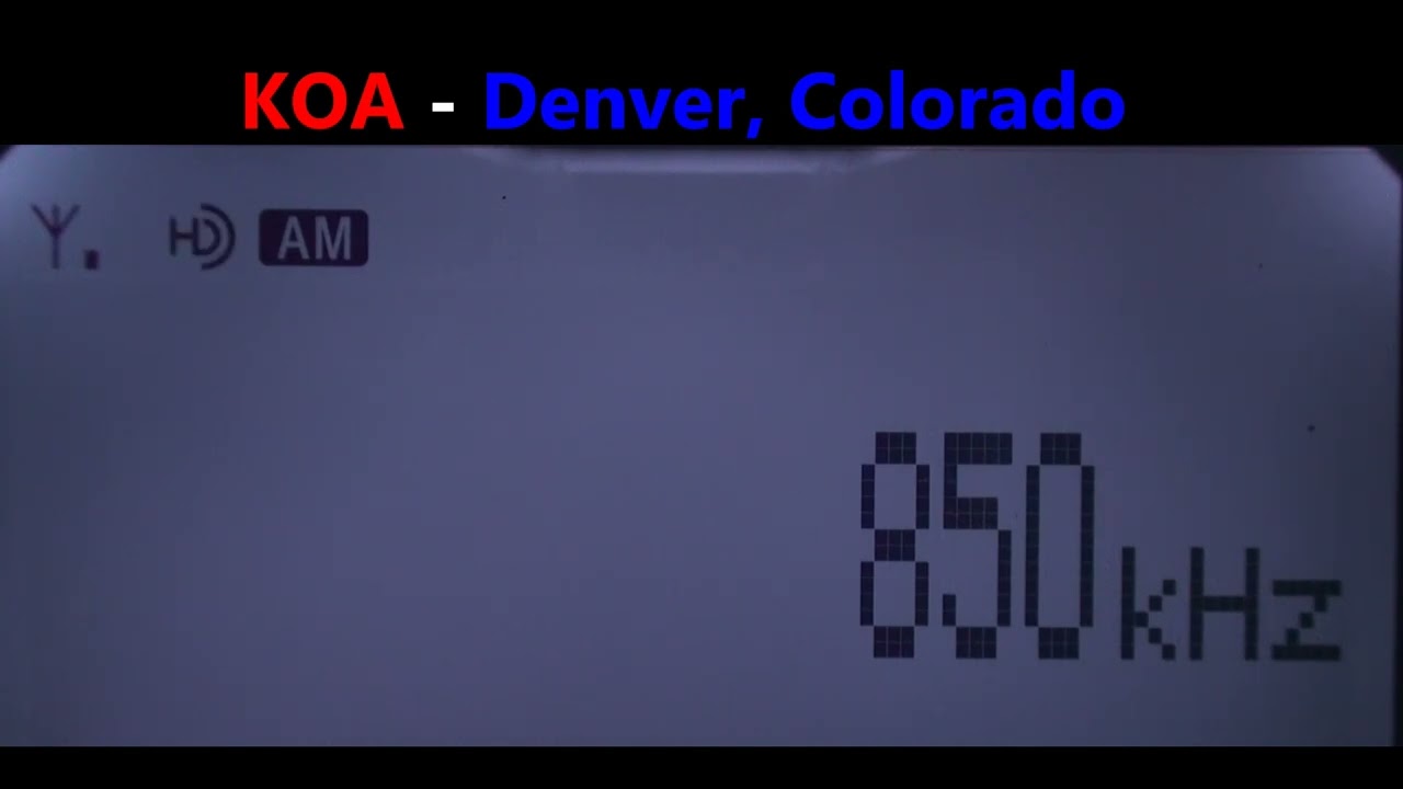 850 KOA - Denver, Colorado captada en Zapopan, México - YouTube