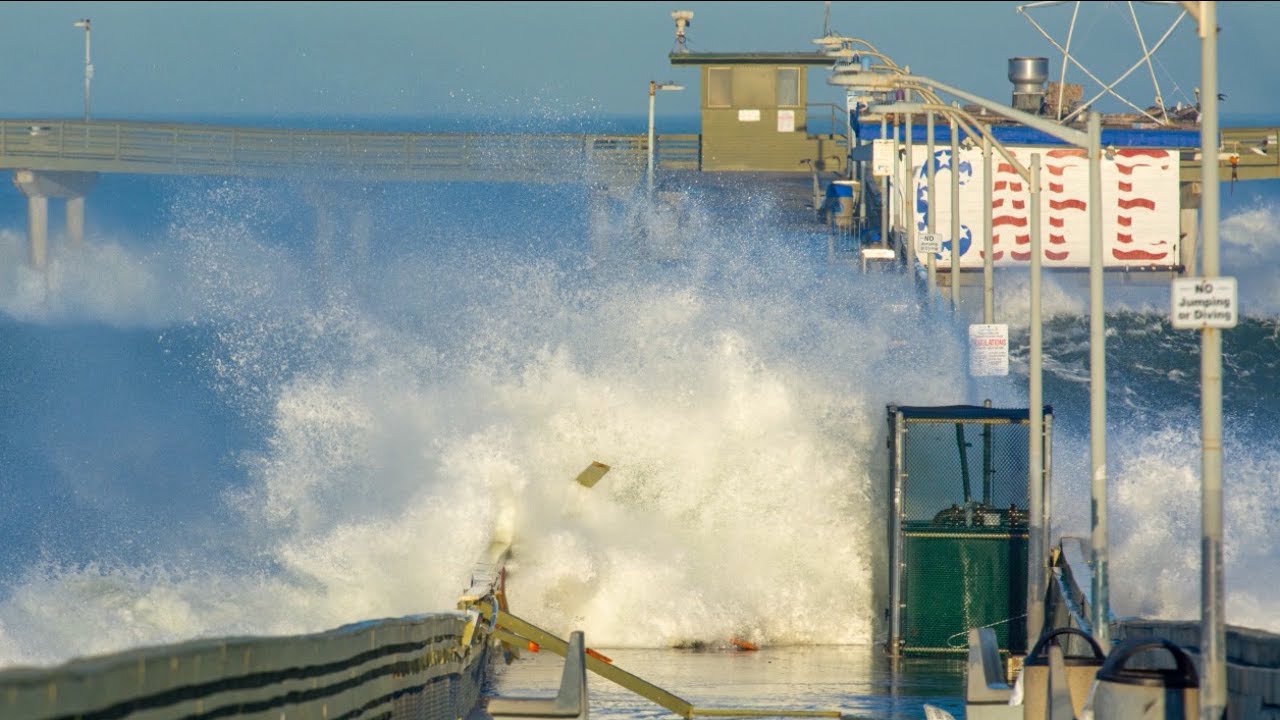 Ocean Beach Pier suffering from serious structural damage - YouTube