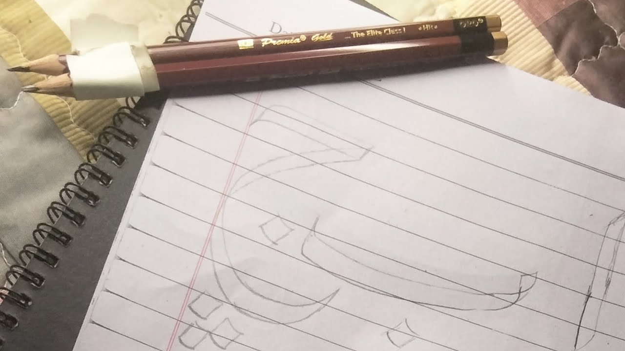 how to write Arabic alphabet with double pencil/calligraphy tutorial # ...