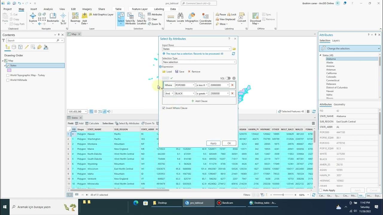 ArcGIS Pro SQL Sorgulama - YouTube